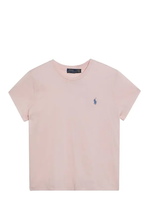 Polo Ralph Lauren Cotton T-shirt With Embroidered Logo - Pink