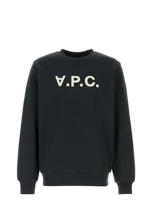 A.p.c. Slate Cotton Sweatshirt - Black