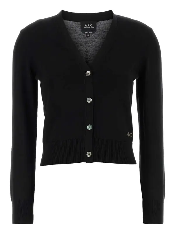 A.p.c. Cotton Cardigan - Black