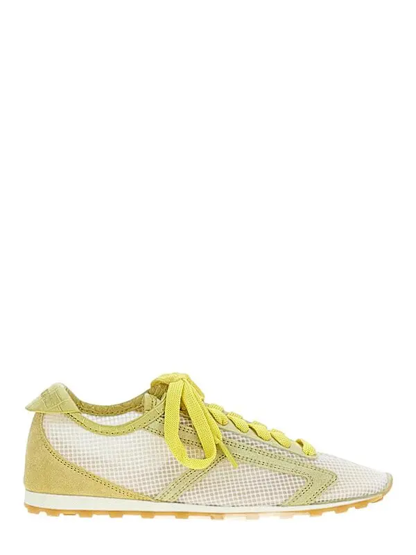 Jacquemus Les Tennis Sneakers In Mesh And Leather - Multicolor