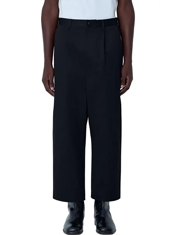 Junya Watanabe Pleated Wide-leg Trousers - Black
