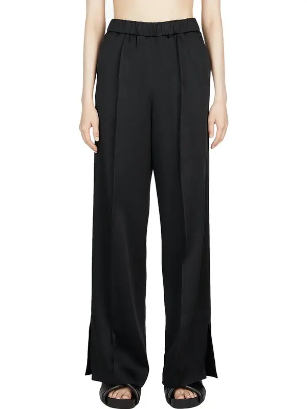 JIL SANDER Split Cuff Technical Pants - Black