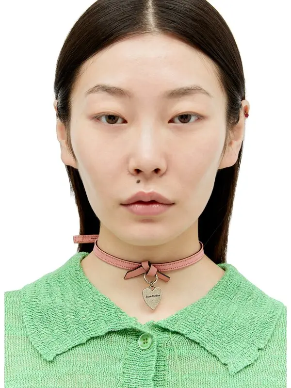 Acne Studios Musubi Charm Choker - Pink