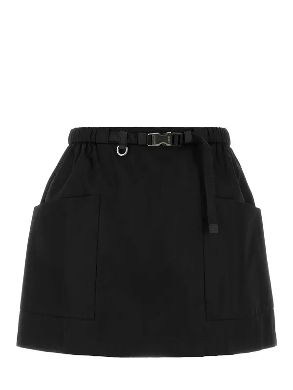 Prada Re-nylon Mini Skirt - Black