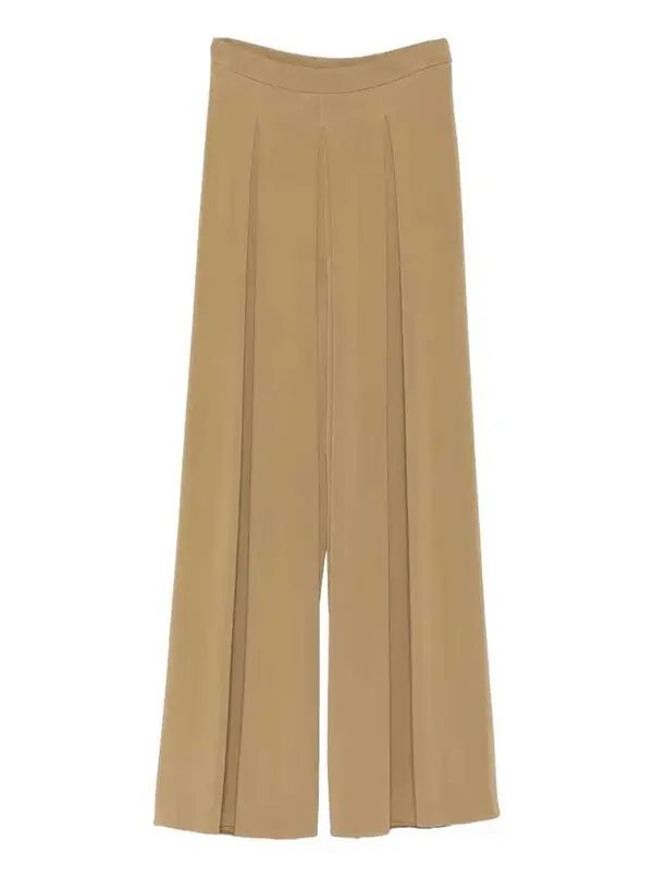 Max Mara Pleated Wide-leg Bermuda Shorts - Brown