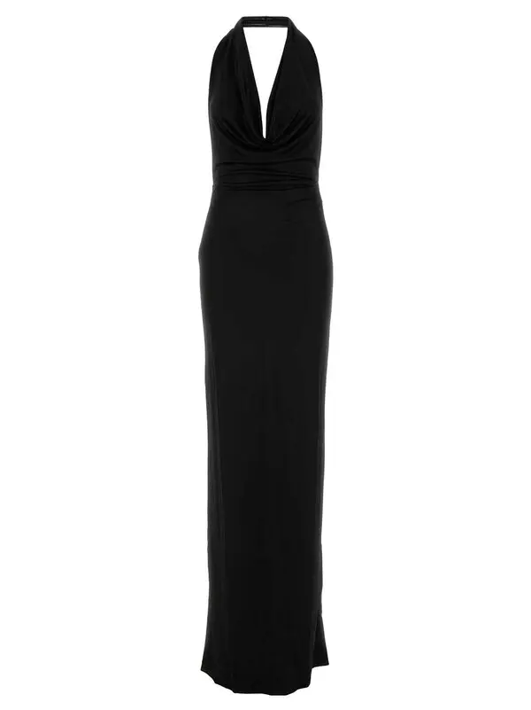 Dsquared2 Jersey Long Dress - Black