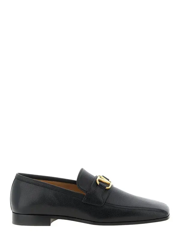 Valentino Garavani Vlogo Signature Loafers - Black