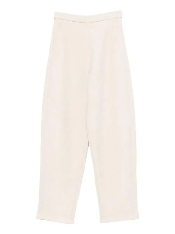 Max Mara Embossed Cotton Blend Trousers - Multicolor