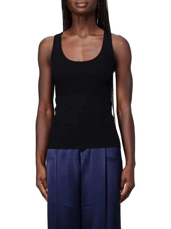 Max Mara Ribbed Tank Top - Black