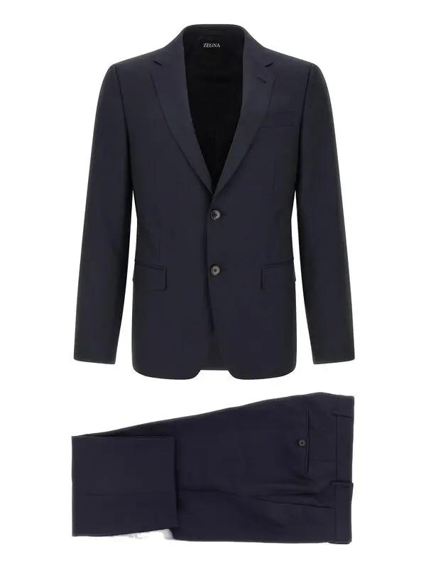 Zegna Mohair Wool Dress - Blue
