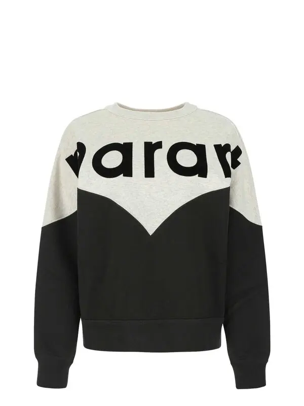 Isabel Marant Étoile Two-tone Cotton Blend Sweatshirt - Multicolor