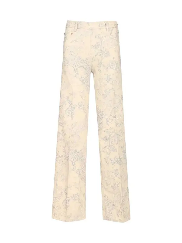 FORTE_FORTE Forget-me-not Five-pocket Trousers - Multicolor