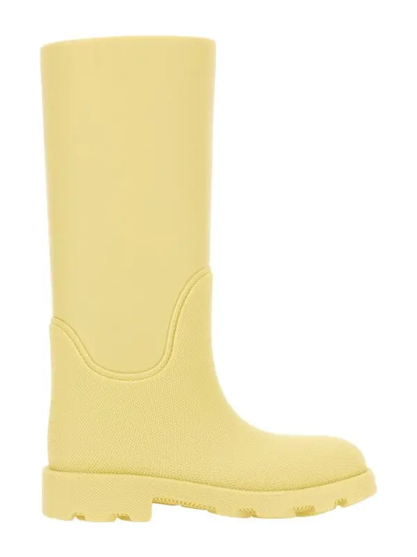 Burberry Synthetic Rubber Tall Boots - Yellow