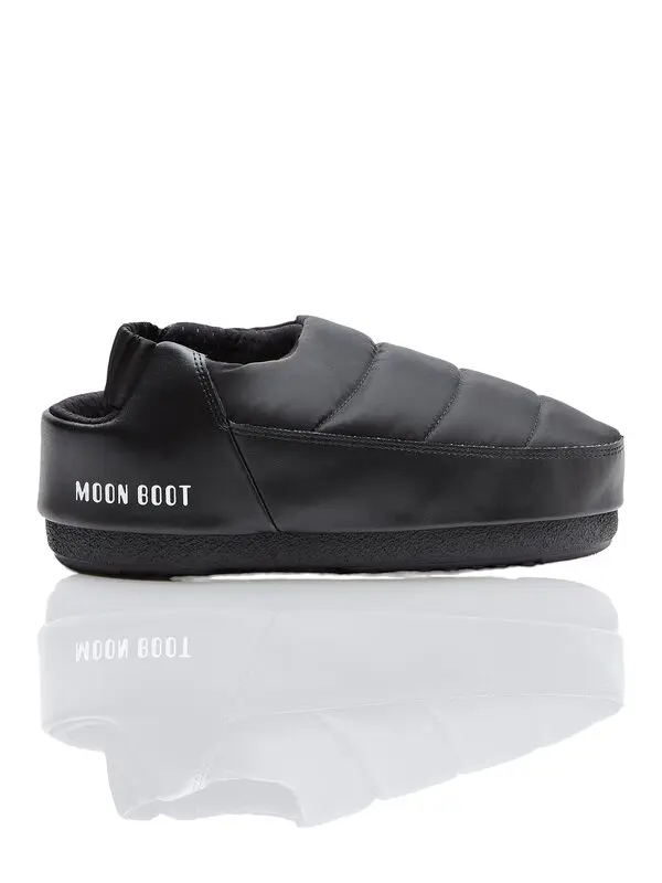 Moon Boot Quilted Technical Blend Mules - Black