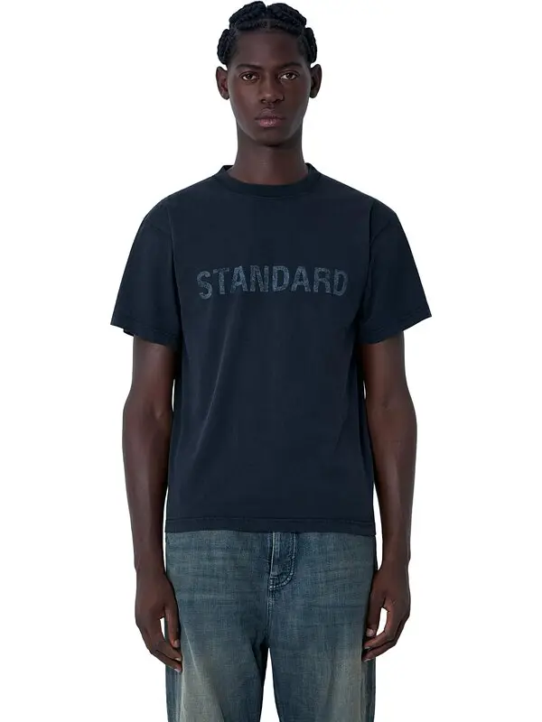 Balenciaga Text Motif T-shirt - Black