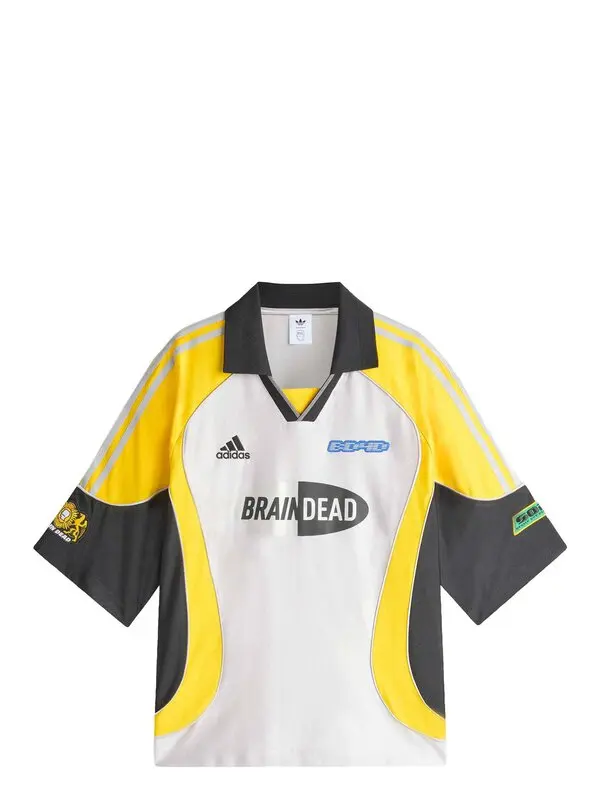 ADIDAS ORIGINALS X BRAIN DEAD Football T-shirt - Silver