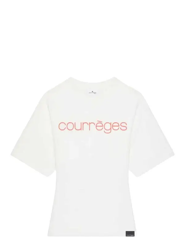 COURREGES Printed T-shirt - White