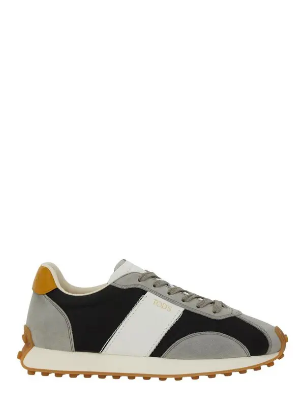TOD'S Leather And Fabric Sneakers - Gray