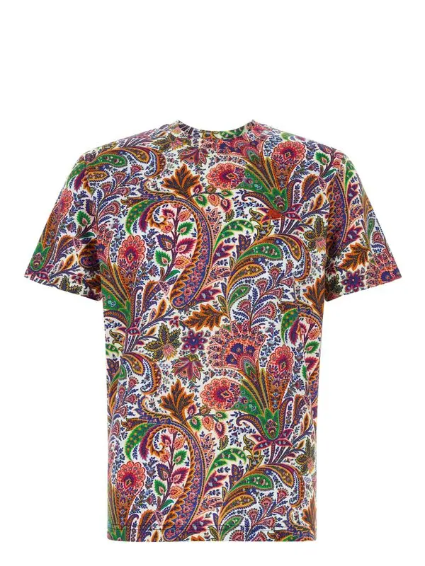 Etro Printed Cotton T-shirt - Multicolor