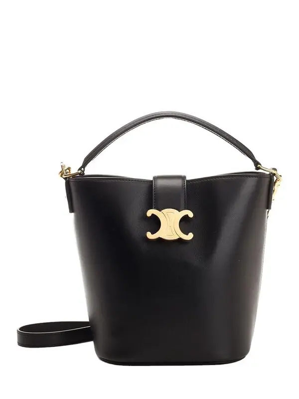 Celine Louise Small Bucket Bag - Black