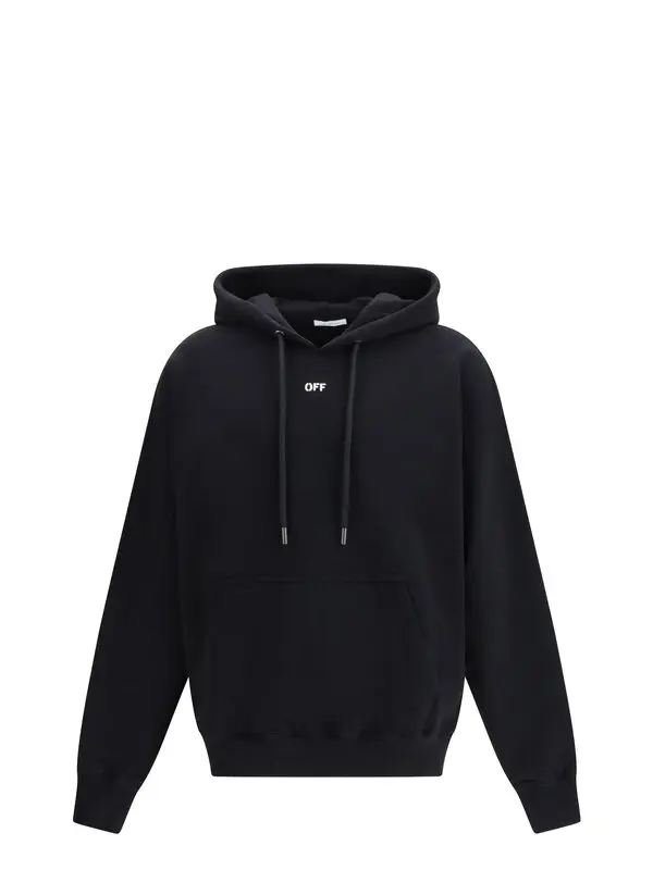 Off-White Skate Hoodie With Printed Logo - Black