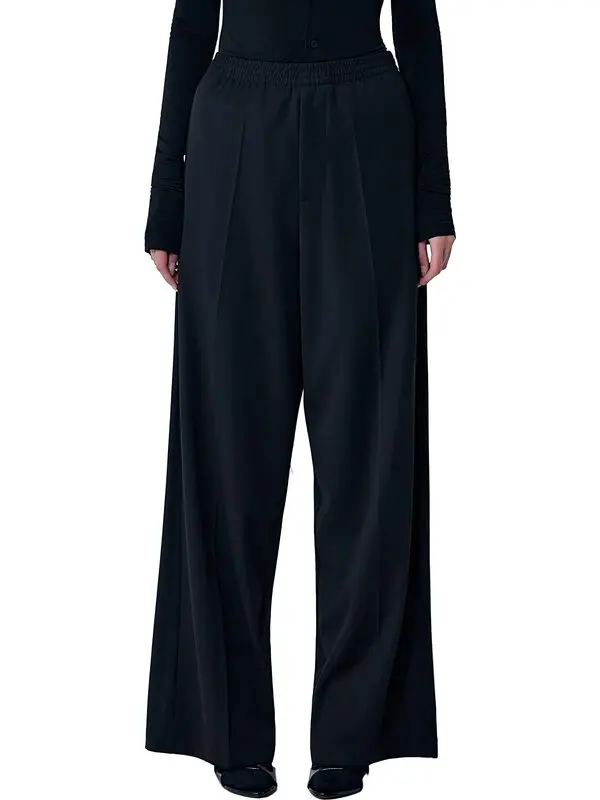 Balenciaga Tailored Wool Pants - Black