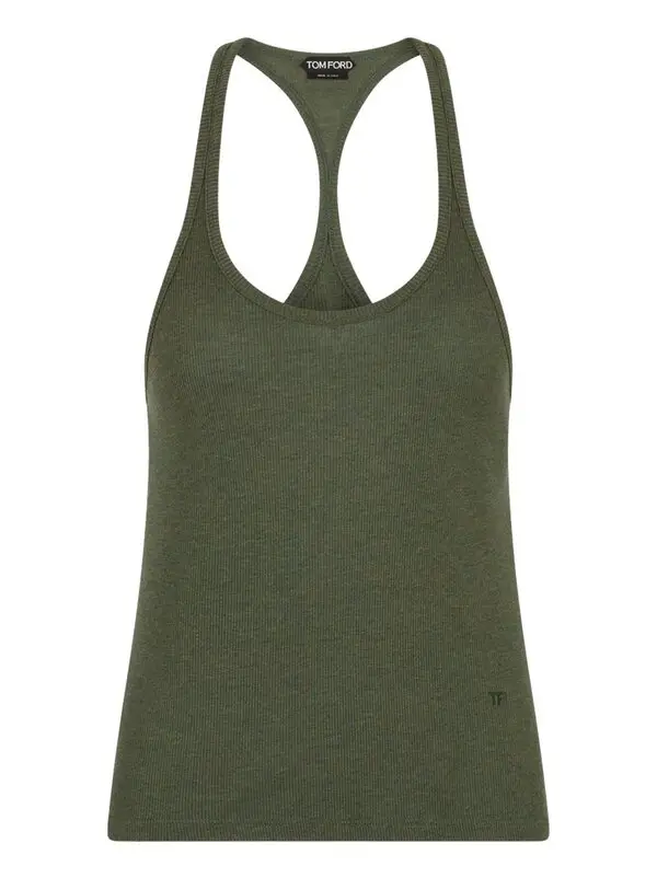 TOM FORD Silk Blend Top - Green