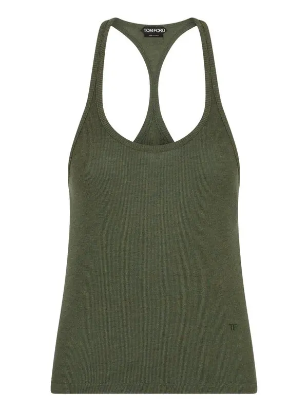 TOM FORD Silk Blend Top - Green