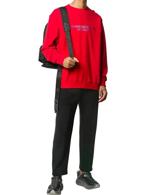 Opening Ceremony Embroidered Logo Sweatshirt - Red