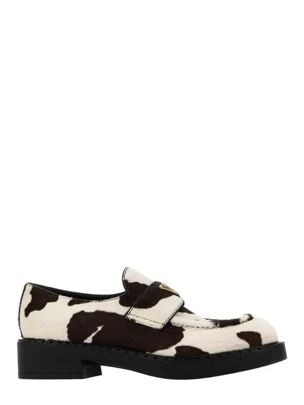 Prada Printed Calf Hair Loafers - Multicolor