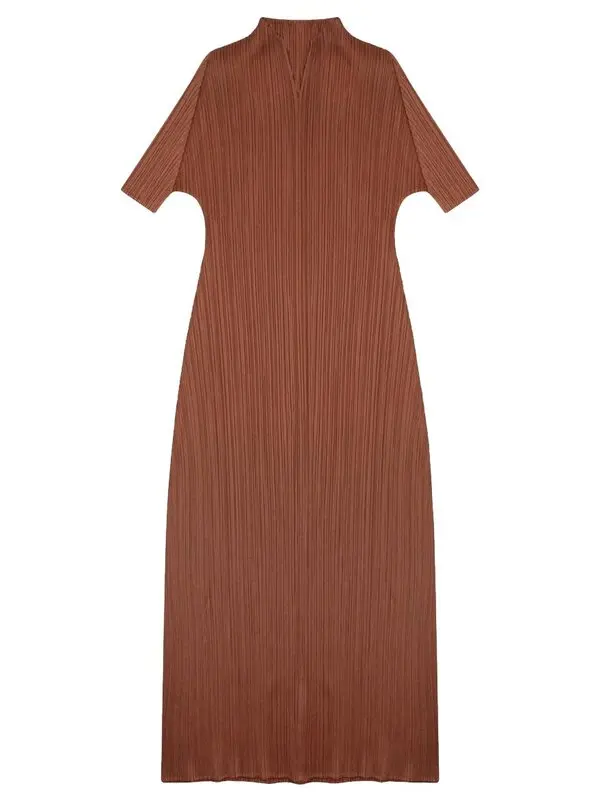 Issey Miyake March Monthly Colors Dress - Brown