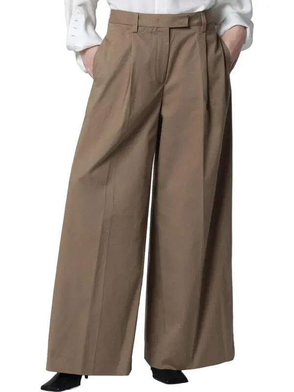 THELATEST Cognac Cotton Deva Trousers - Brown