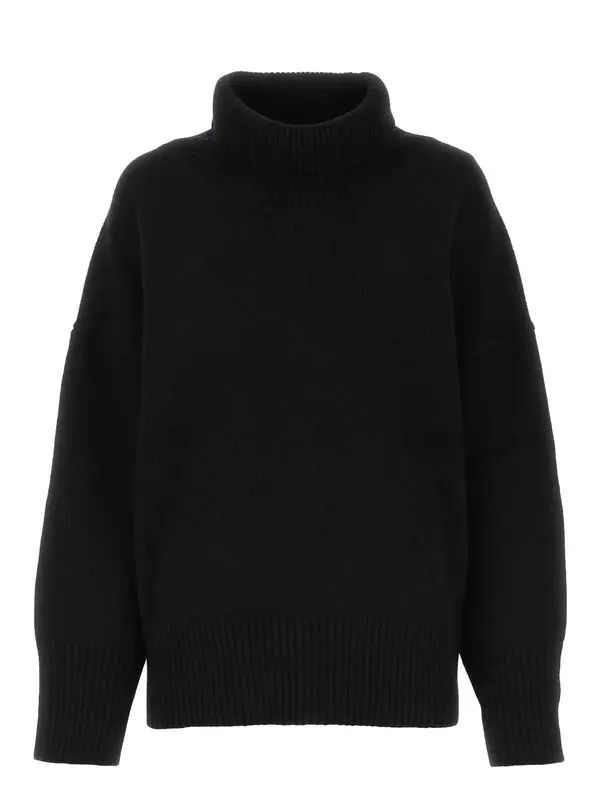 Chloé Oversize Cashmere High Neck Sweater - Black