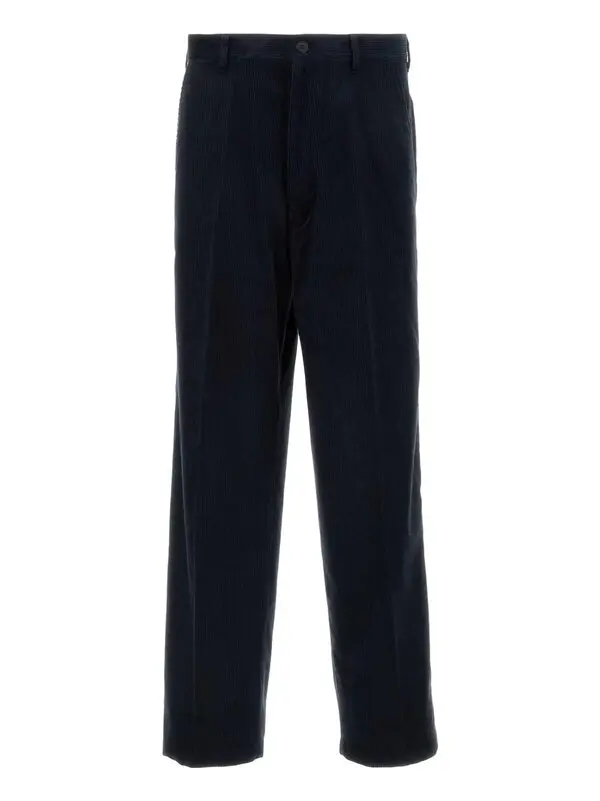 Prada Midnight Corduroy Trousers - Blue