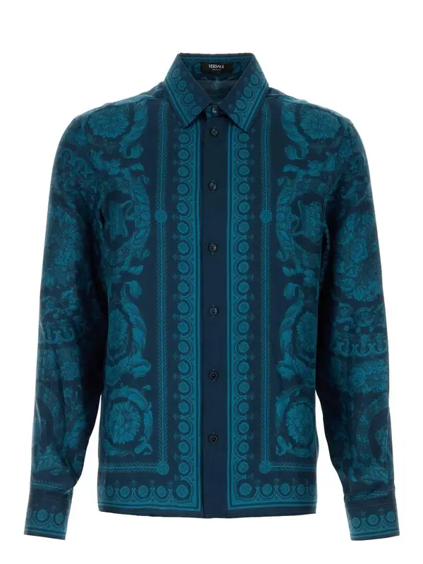 Versace Printed Silk Shirt - Multicolor