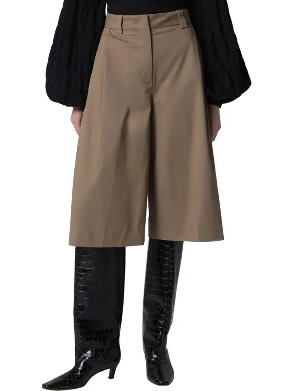 THELATEST Cognac Cotton Dakota Bermuda Shorts - Brown