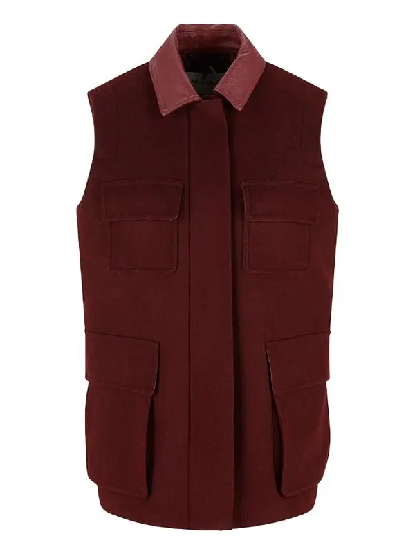 Max Mara Aeroso Sleeveless Coat In Wool, Alpaca, And Cashmere - Multicolor