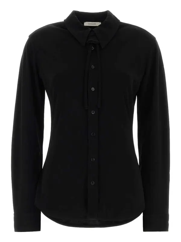 LEMAIRE Viscose Shirt - Black