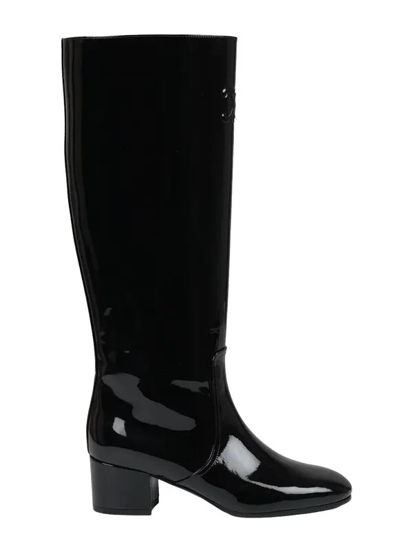 Celine Le Bottes Triomphe High Boot 50 - Black