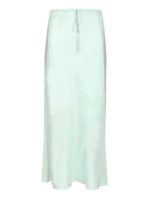 FORTE_FORTE Midi Skirt With Drawstring Waist - Blue