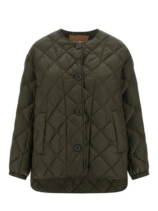 Max Mara Mtcsoftd Quilted Down Jacket - Green