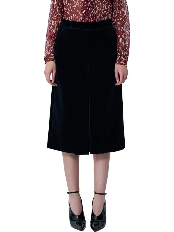 Saint Laurent Tailored Cropped Cotton Pants - Black