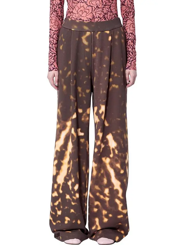 Dries Van Noten Tie-dye Cotton Track Pants - Brown