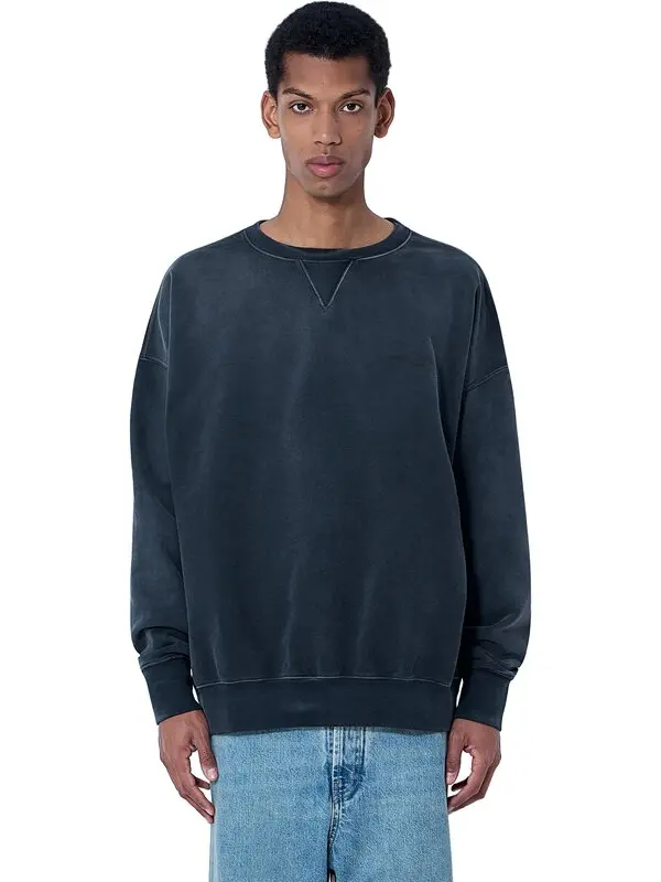 MAISON MARGIELA Cotton Jersey Sweatshirt - Blue
