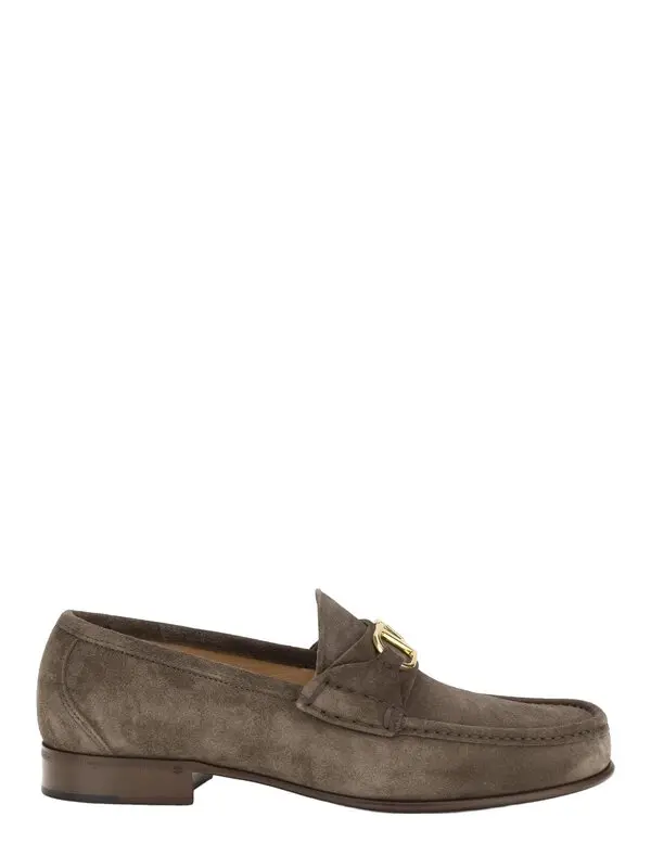 Valentino Garavani Vlogo Signature Loafers - Brown
