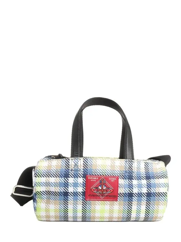 VIVIENNE WESTWOOD Tartan Cylinder Bag - Multicolor