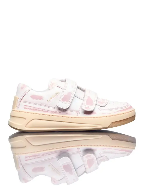Acne Studios Distressed Stripe Sneakers - Purple