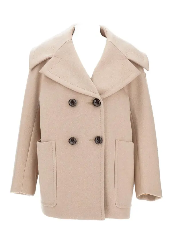 Max Mara Wool Double-breasted Jacket - Multicolor