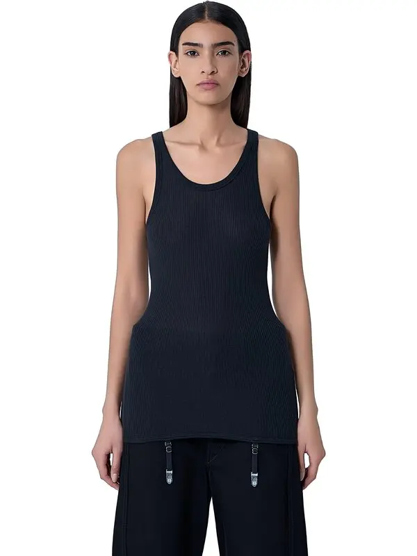 LEMAIRE Suspenders Tank Top - Black