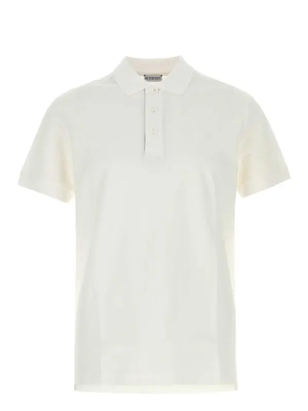 Burberry Piquet Polo Shirt - White